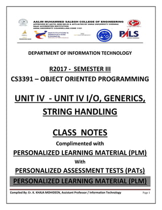 CS3391 -OOP -UNIT – IV NOTES FINAL.pdf