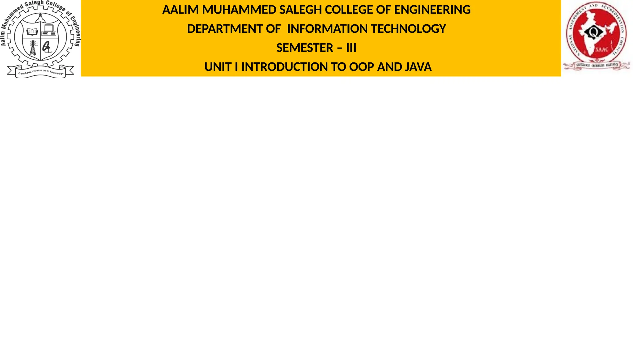 Cs3391 Object Oriented Programmingppt Topic 3pptx Programming Languages Computing