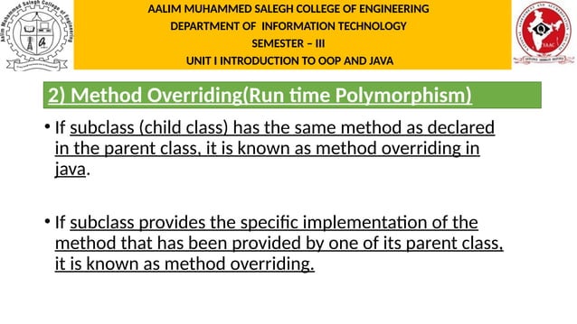 Cs3391 Object Oriented Programmingppt Topic 3pptx Programming