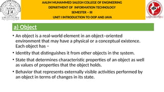 CS3391-Object oriented programmingPPT-TOPIC-3.pptx | Programming Languages | Computing