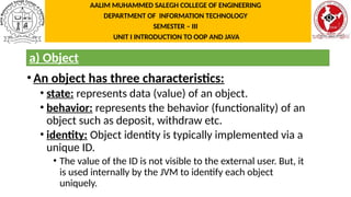CS3391-Object oriented programmingPPT-TOPIC-3.pptx | Programming Languages | Computing