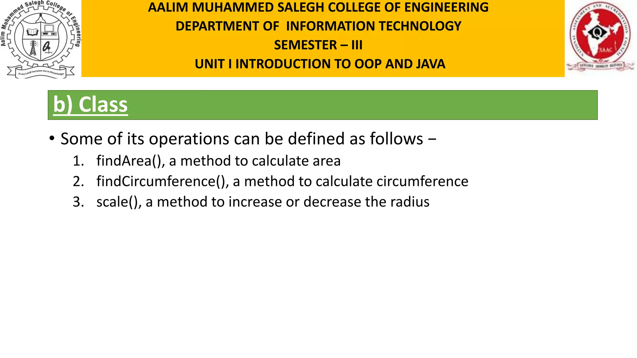 Cs3391 Oop Ut I T3 Features Of Object Oriented Programming Ppt