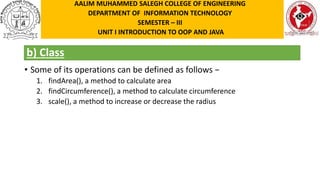 CS3391 OOP UT-I T3 FEATURES OF OBJECT ORIENTED PROGRAMMING | PPTX