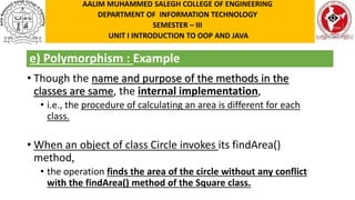 CS3391 OOP UT-I T3 FEATURES OF OBJECT ORIENTED PROGRAMMING | PPT