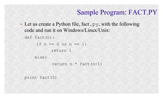 Python lecture 02 | PDF | Operating Systems | Computer Software and ...
