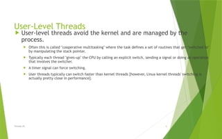 THREADS IN OPERATING SYSTEM & multitasking | PPT