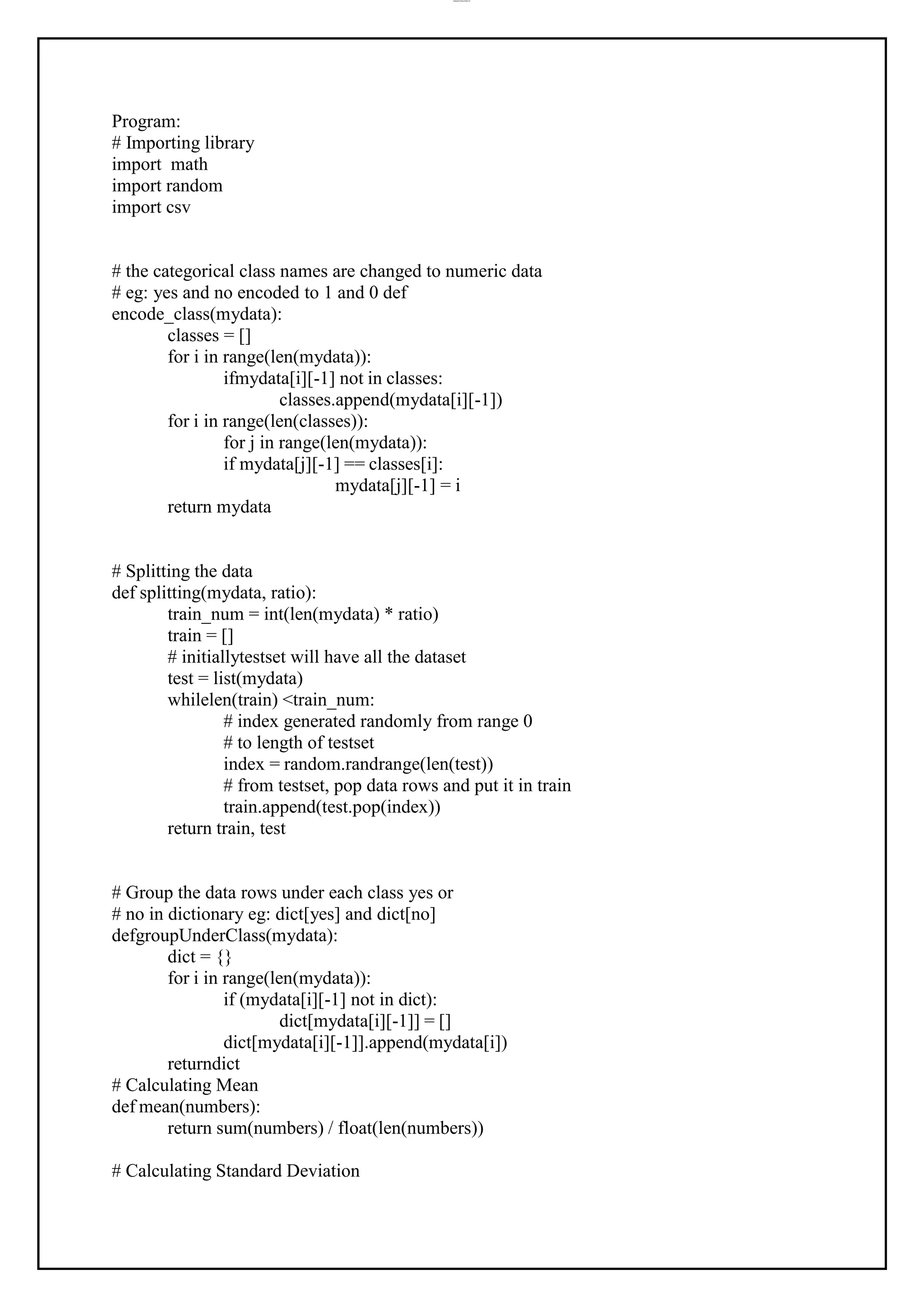 CS3491-AI and ML lab manual cs3491 r2021 | DOCX