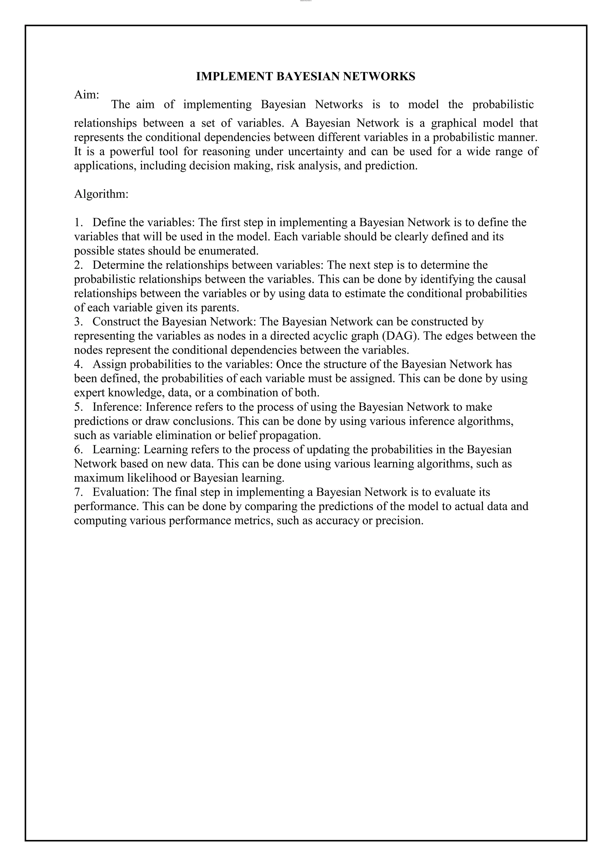 Cs3491 Ai And Ml Lab Manual Cs3491 R2021 Pdf 