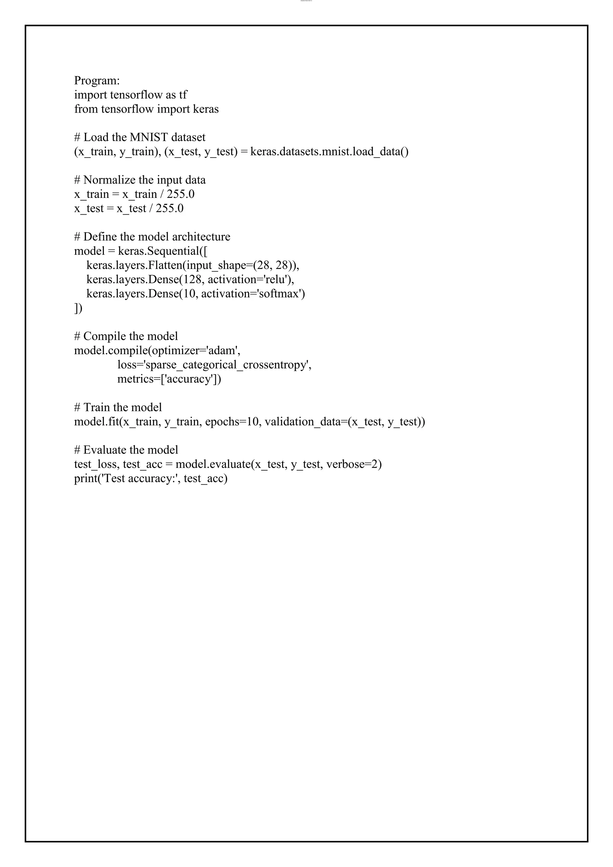 CS3491-AI and ML lab manual cs3491 r2021 | DOCX