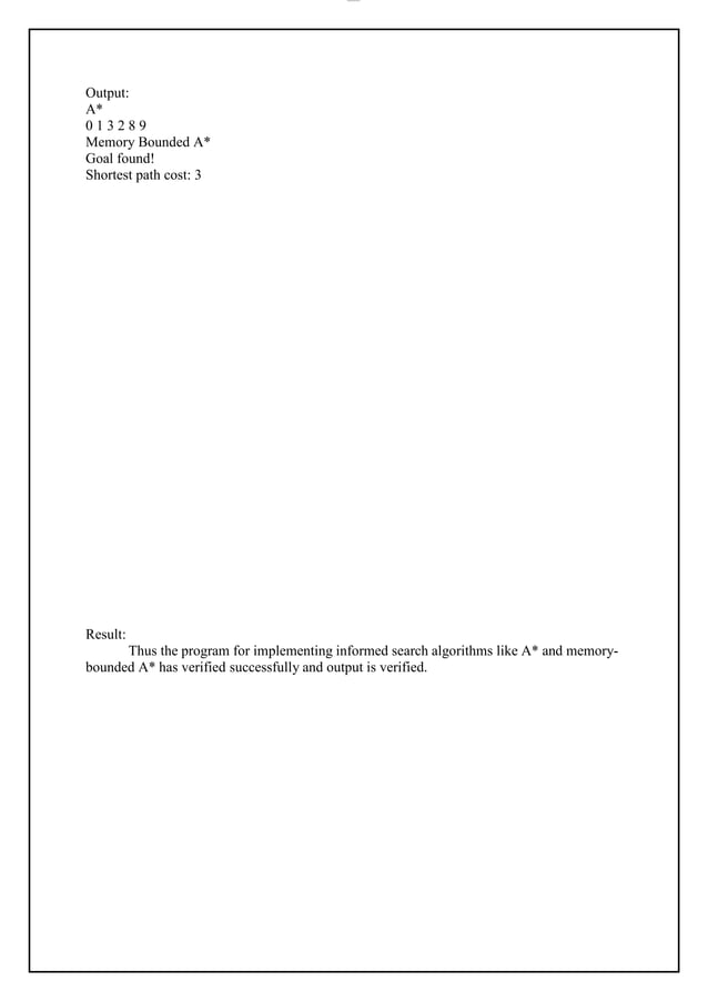 CS3491-AI and ML lab manual cs3491 r2021 | DOCX