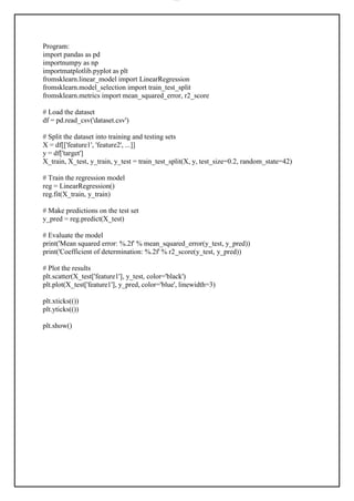 CS3491-AI and ML lab manual cs3491 r2021 | DOCX