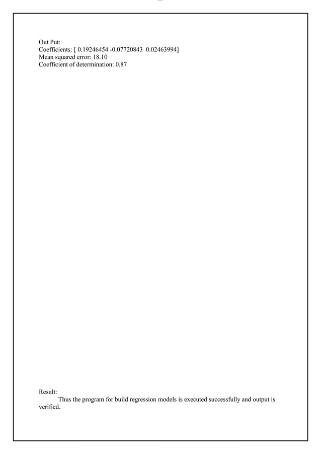 CS3491-AI and ML lab manual cs3491 r2021 | DOCX