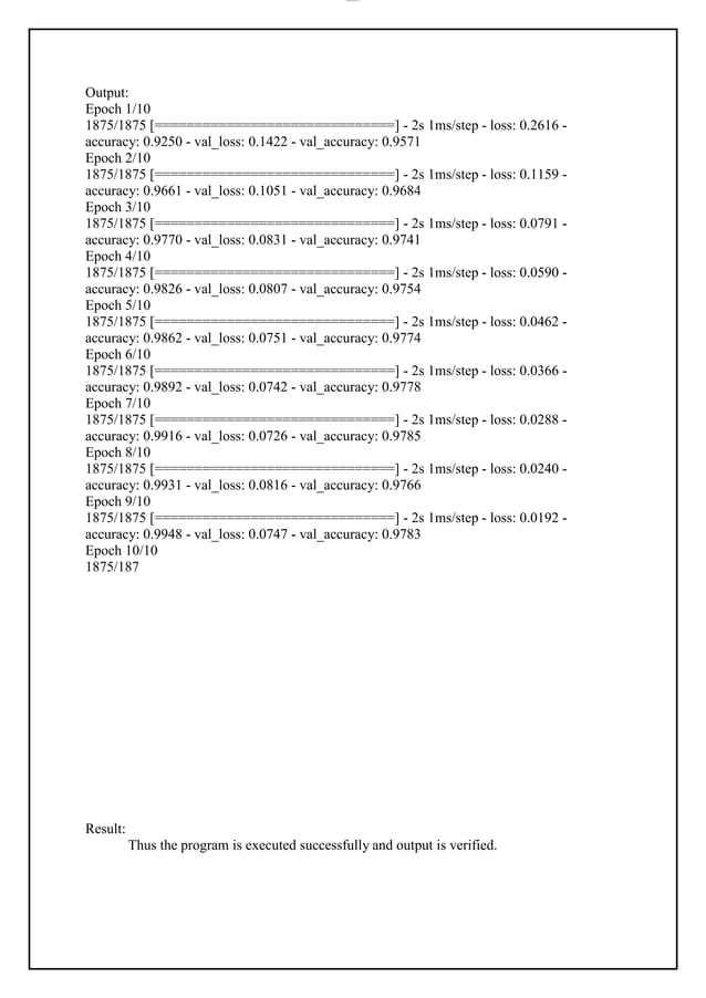 CS3491-AI and ML lab manual cs3491 r2021 | DOCX