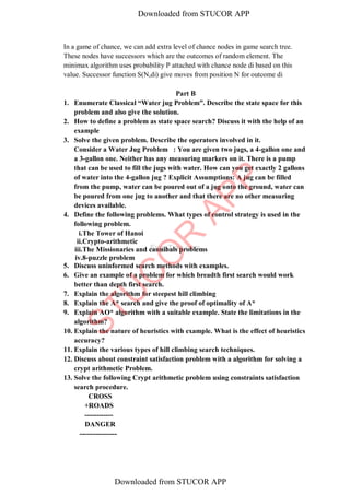 CS3491_Artificial Intelligence and data science _ QB | PDF