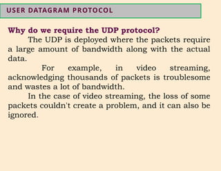 CS3591- Computer Networks Unit-2 Transport layer | PPTX