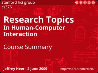 research topics in human computer interaction | PPT