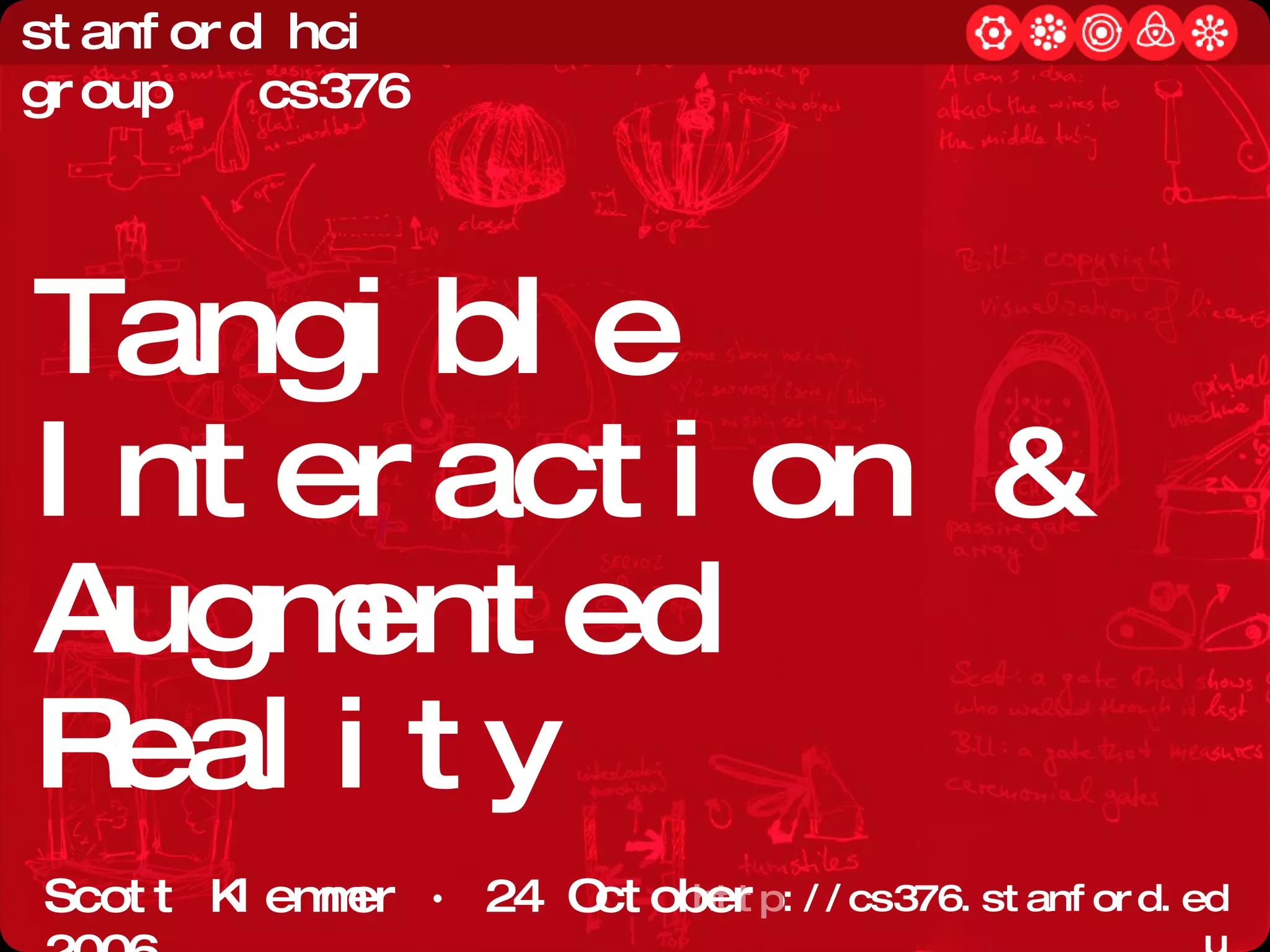 Tangible Interaction & Augmented Reality | PPT