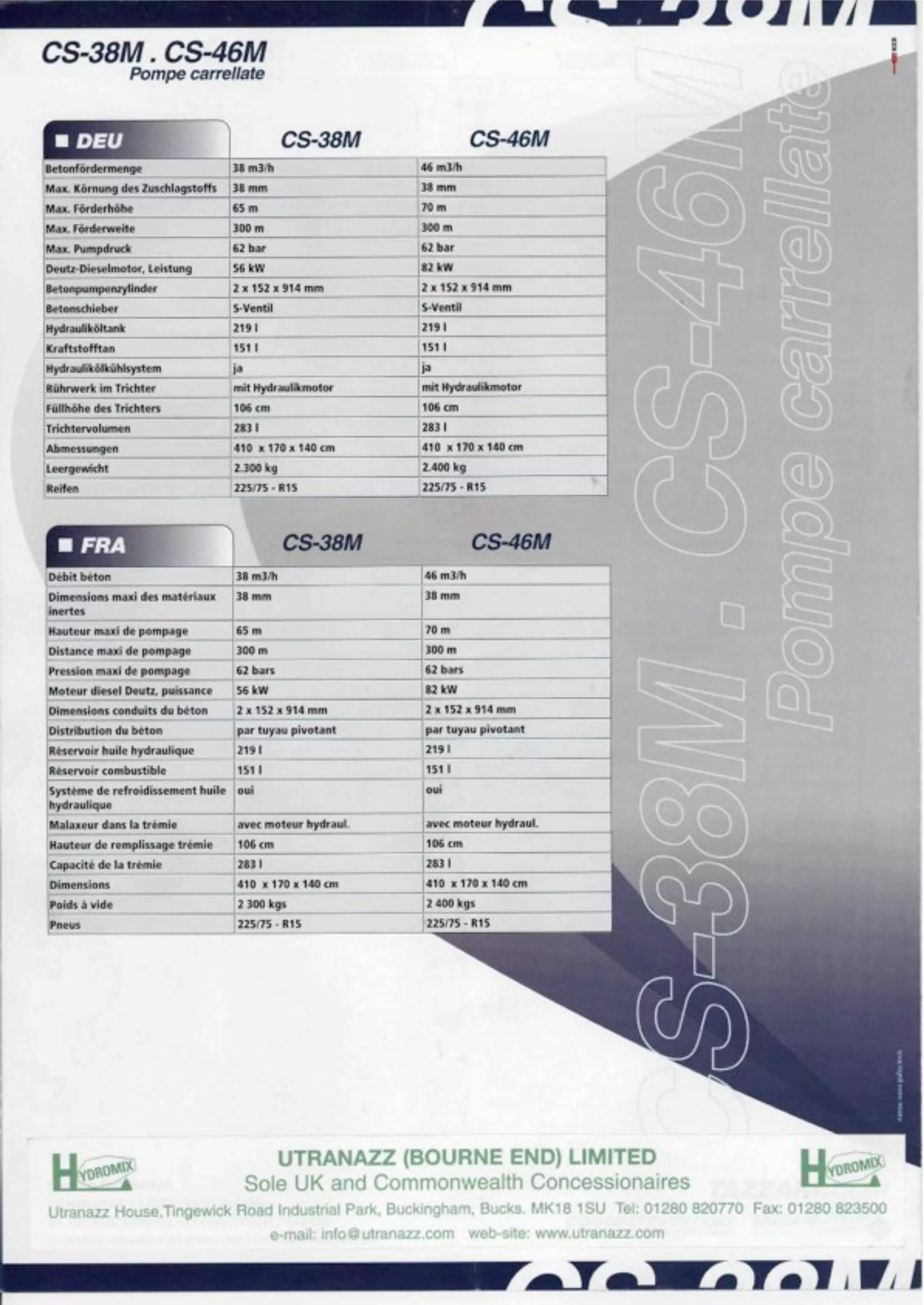 Cs 38 m_cs-46m_trailer_concrete_pumps | PDF