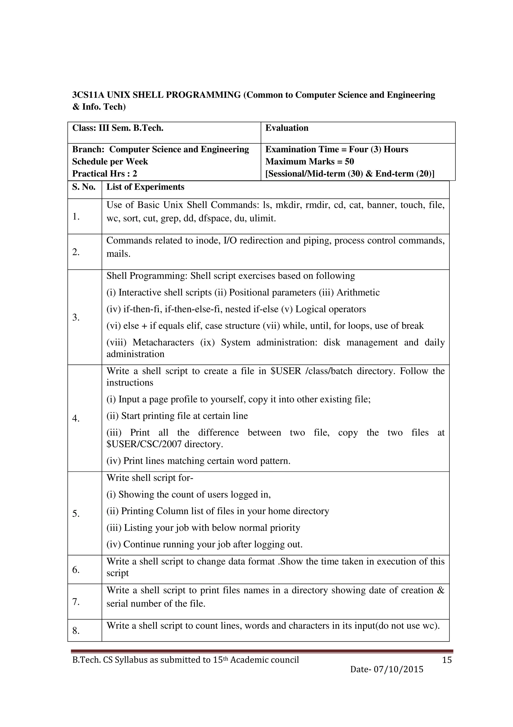 rtu cs branch syllabus | PDF
