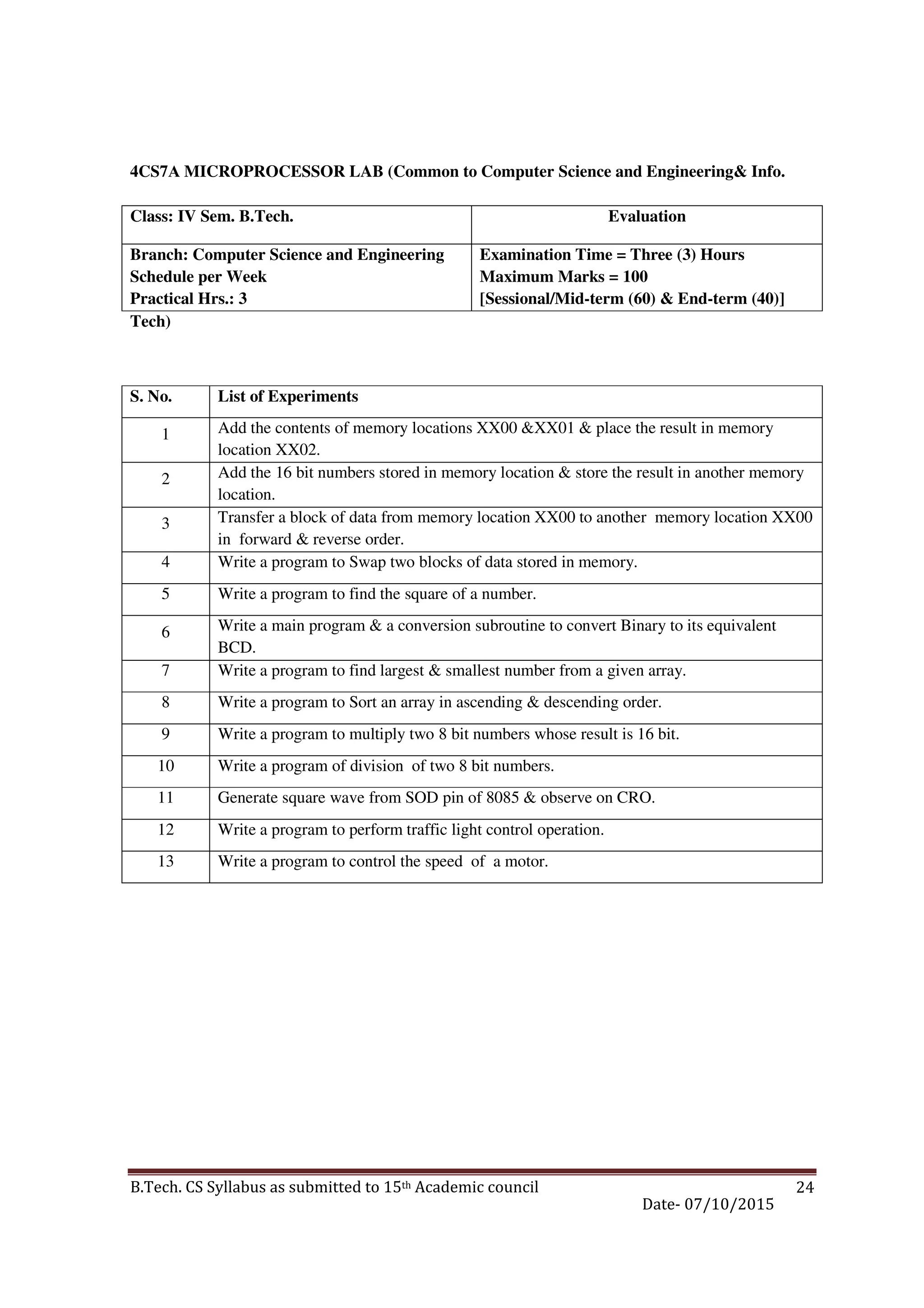 rtu cs branch syllabus | PDF