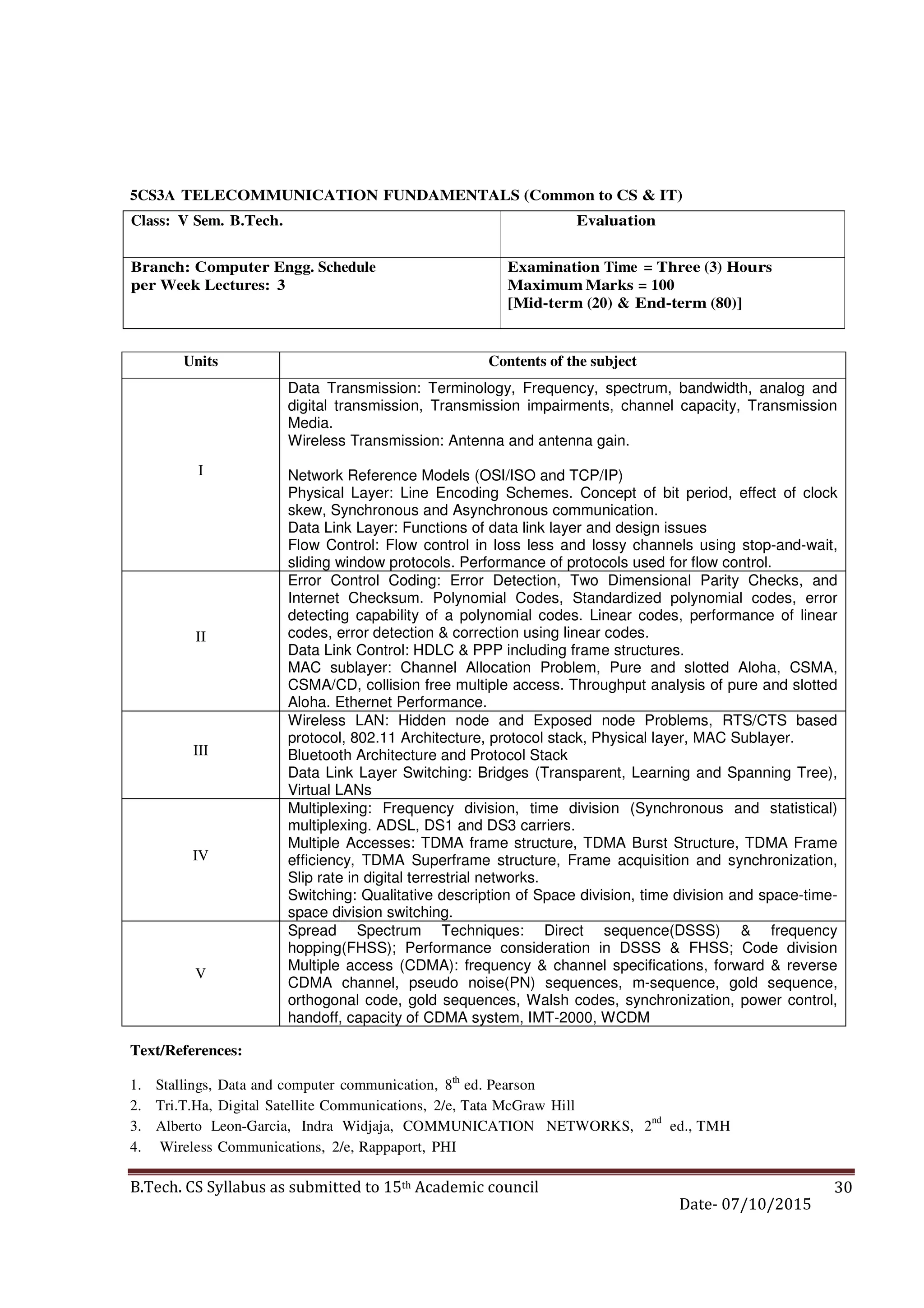 rtu cs branch syllabus | PDF