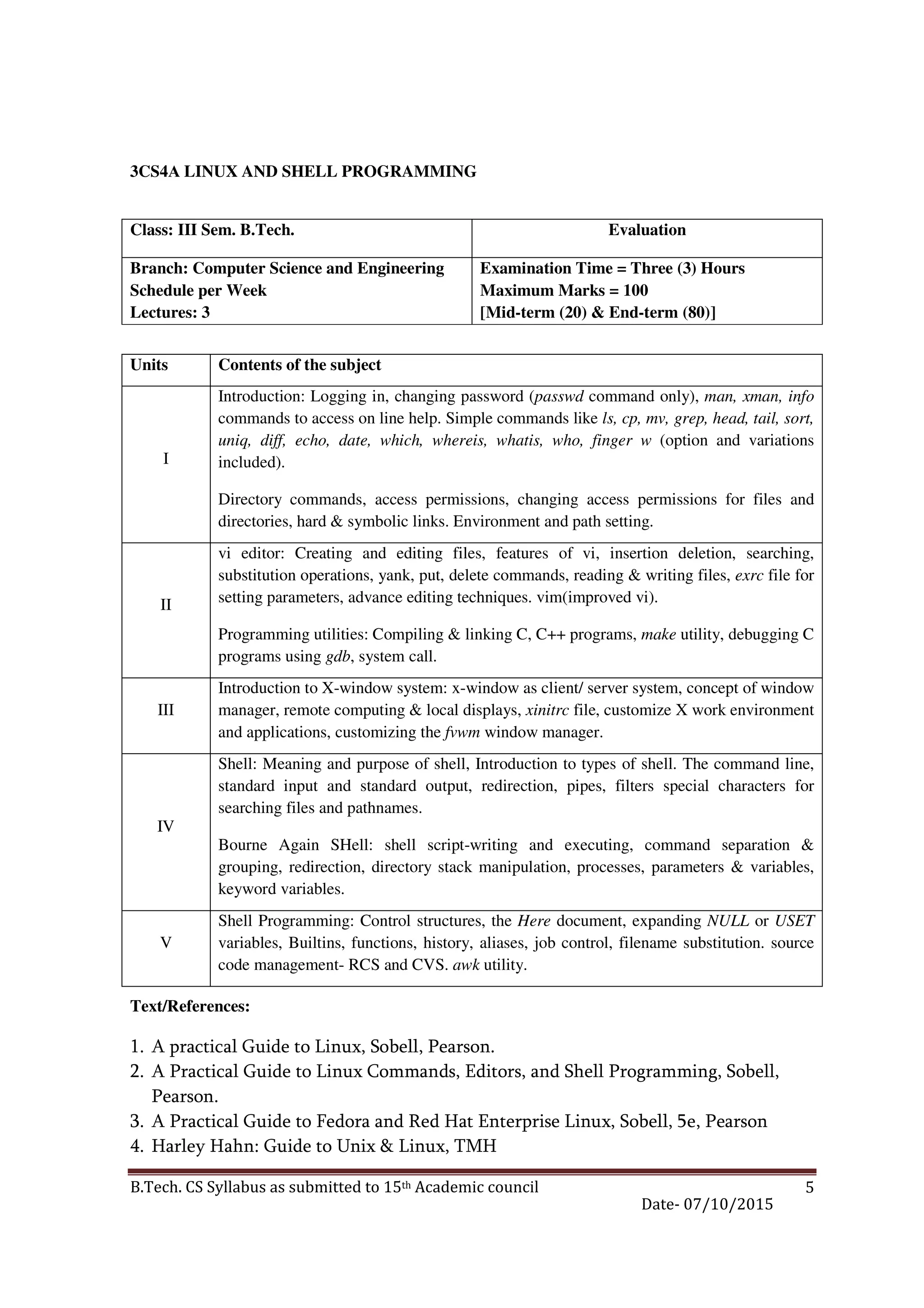rtu cs branch syllabus | PDF