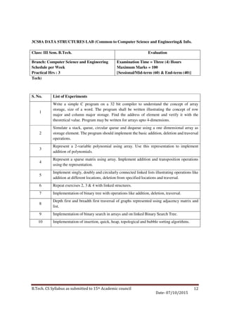 rtu cs branch syllabus | PDF