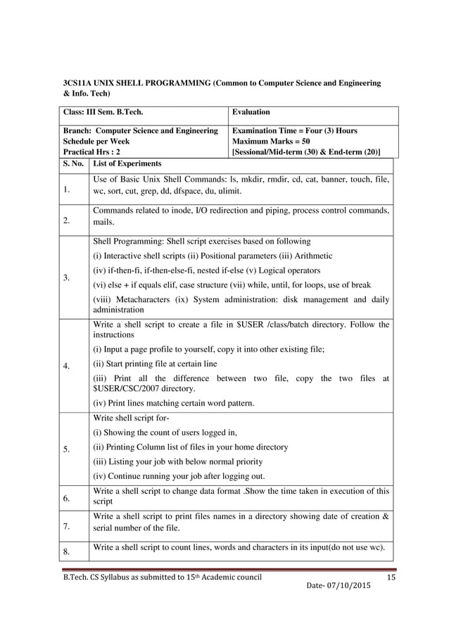 rtu cs branch syllabus | PDF