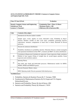 rtu cs branch syllabus | PDF