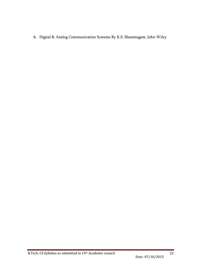 rtu cs branch syllabus | PDF