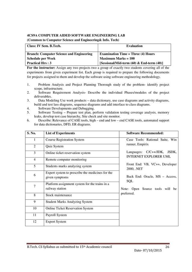 rtu cs branch syllabus | PDF