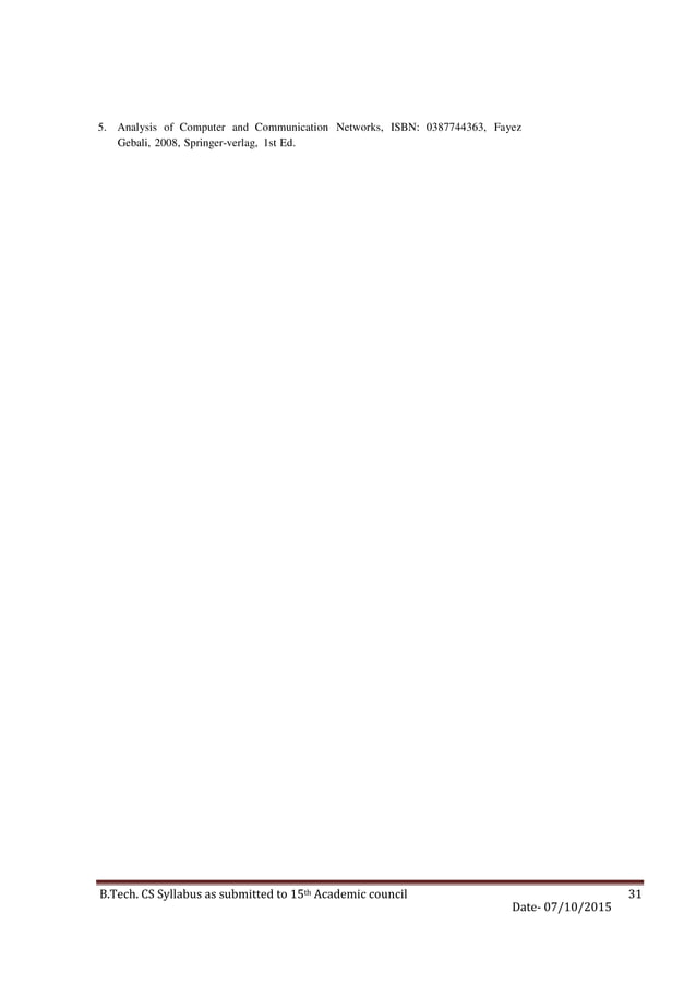 rtu cs branch syllabus | PDF