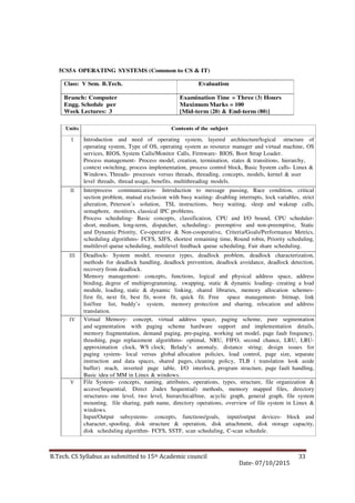 rtu cs branch syllabus | PDF