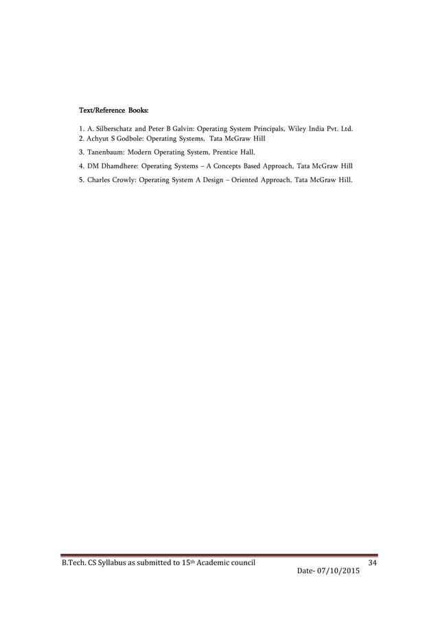 rtu cs branch syllabus | PDF