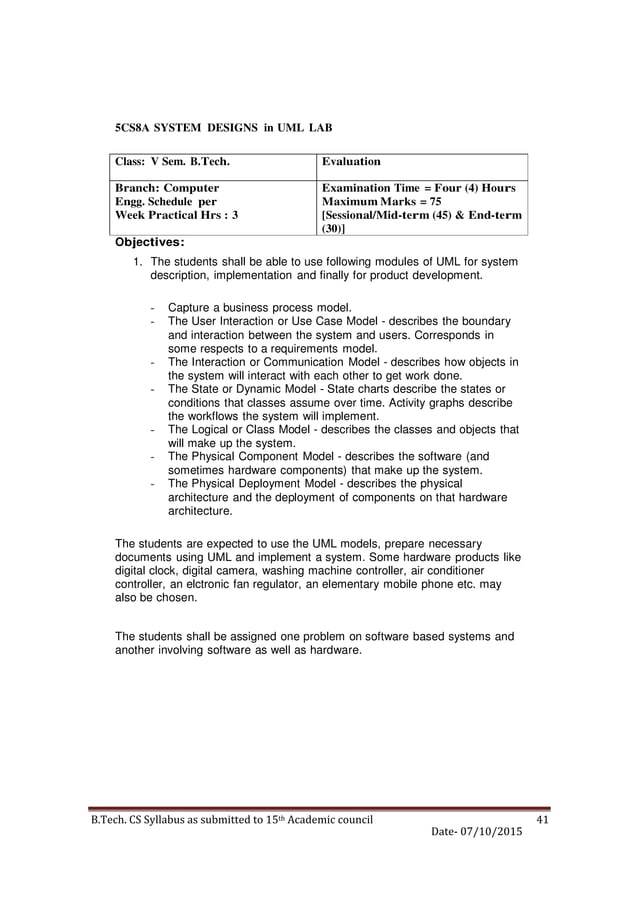 rtu cs branch syllabus | PDF