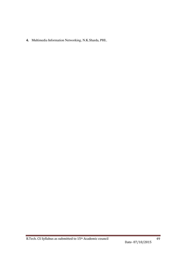 rtu cs branch syllabus | PDF