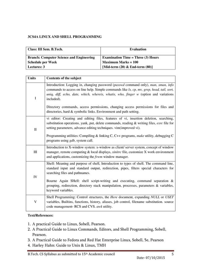 rtu cs branch syllabus | PDF