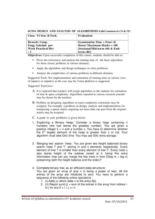 rtu cs branch syllabus | PDF