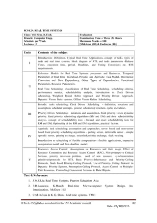 rtu cs branch syllabus | PDF