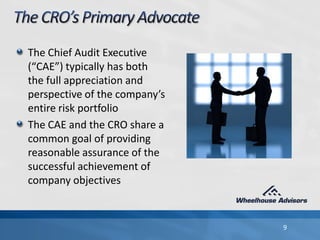 Common Objectives of the CRO and the CAE | PDF