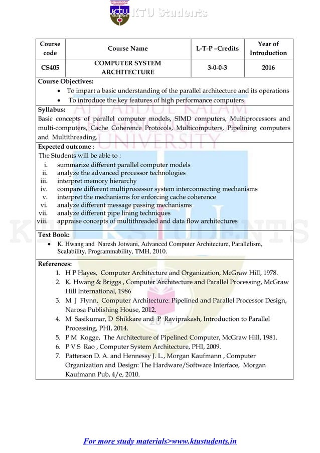 computer system architecture | PDF