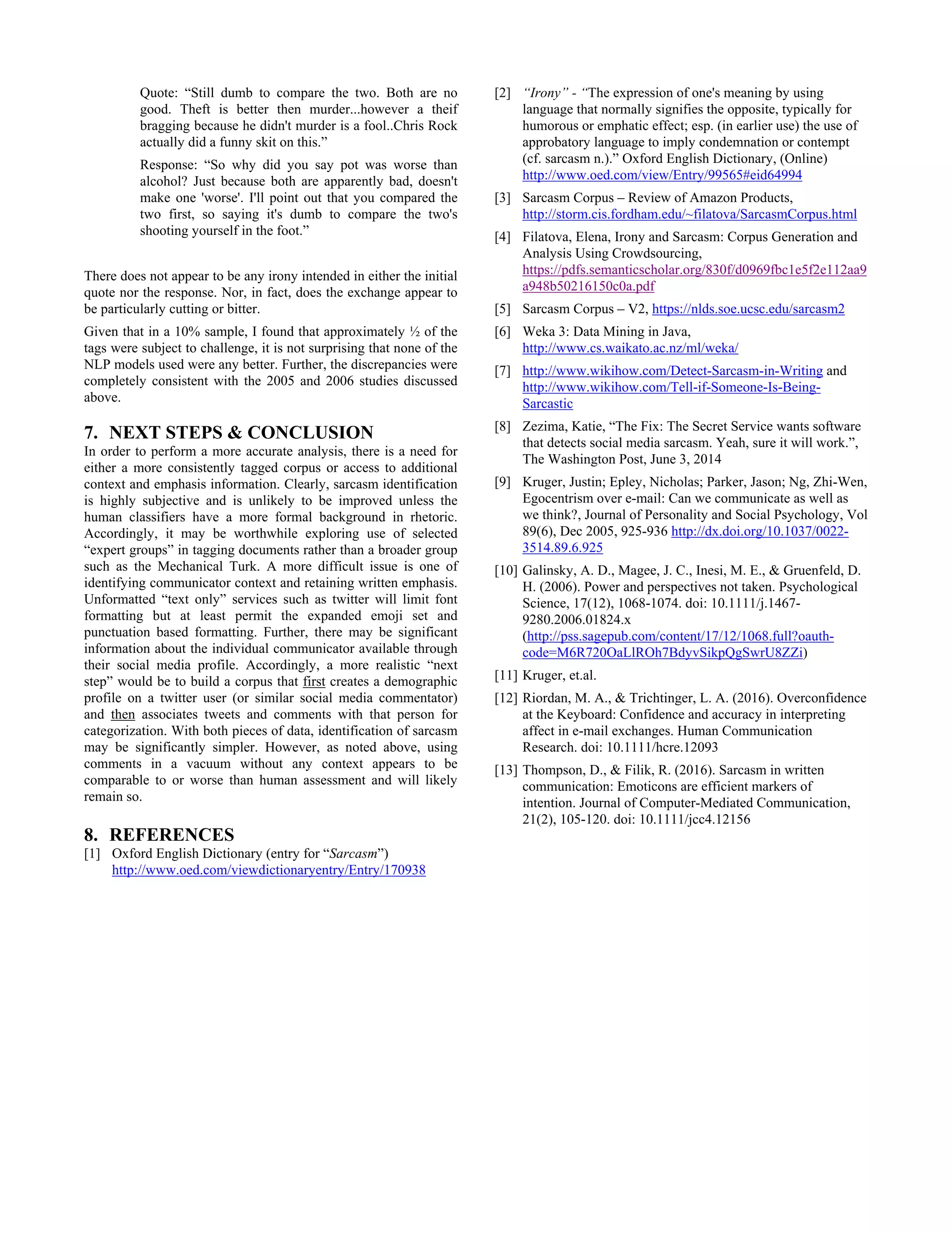 Sarcasm Detection | PDF