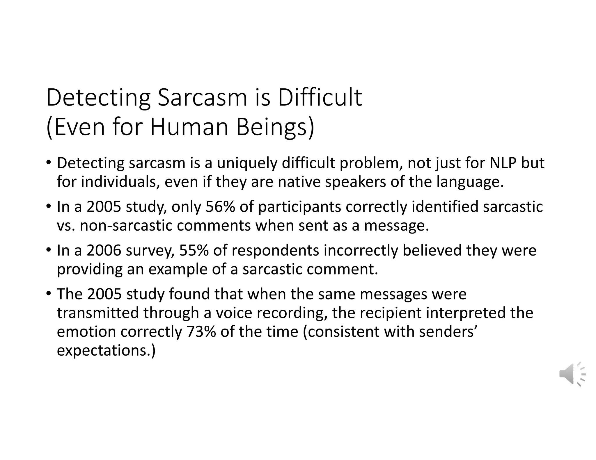 Sarcasm Detection Slides | PDF