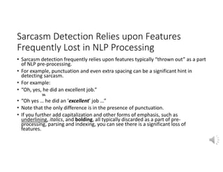 Sarcasm Detection Slides | PDF