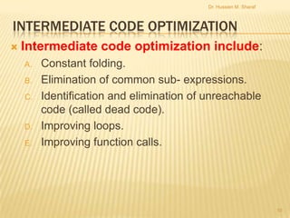 Cs419 lec12 semantic analyzer | PPTX