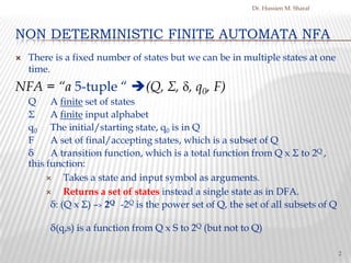 Cs419 lec6 lexical analysis using nfa | PPT