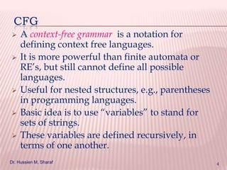 Cs419 lec7 cfg | PPT