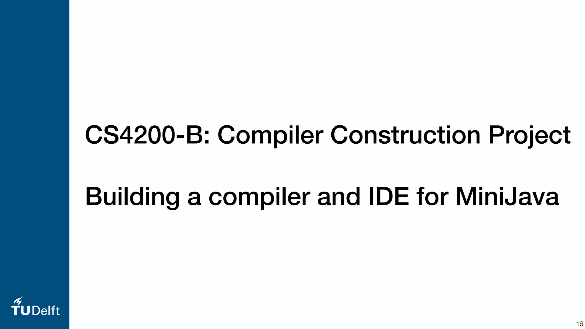 Compiler Construction | Lecture 1 | What is a compiler? | PDF