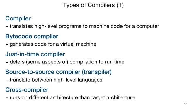 Compiler Construction | Lecture 1 | What is a compiler? | PDF