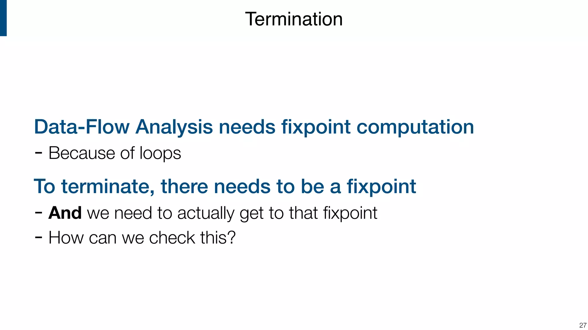 Compiler Construction | Lecture 11 | Monotone Frameworks | PDF